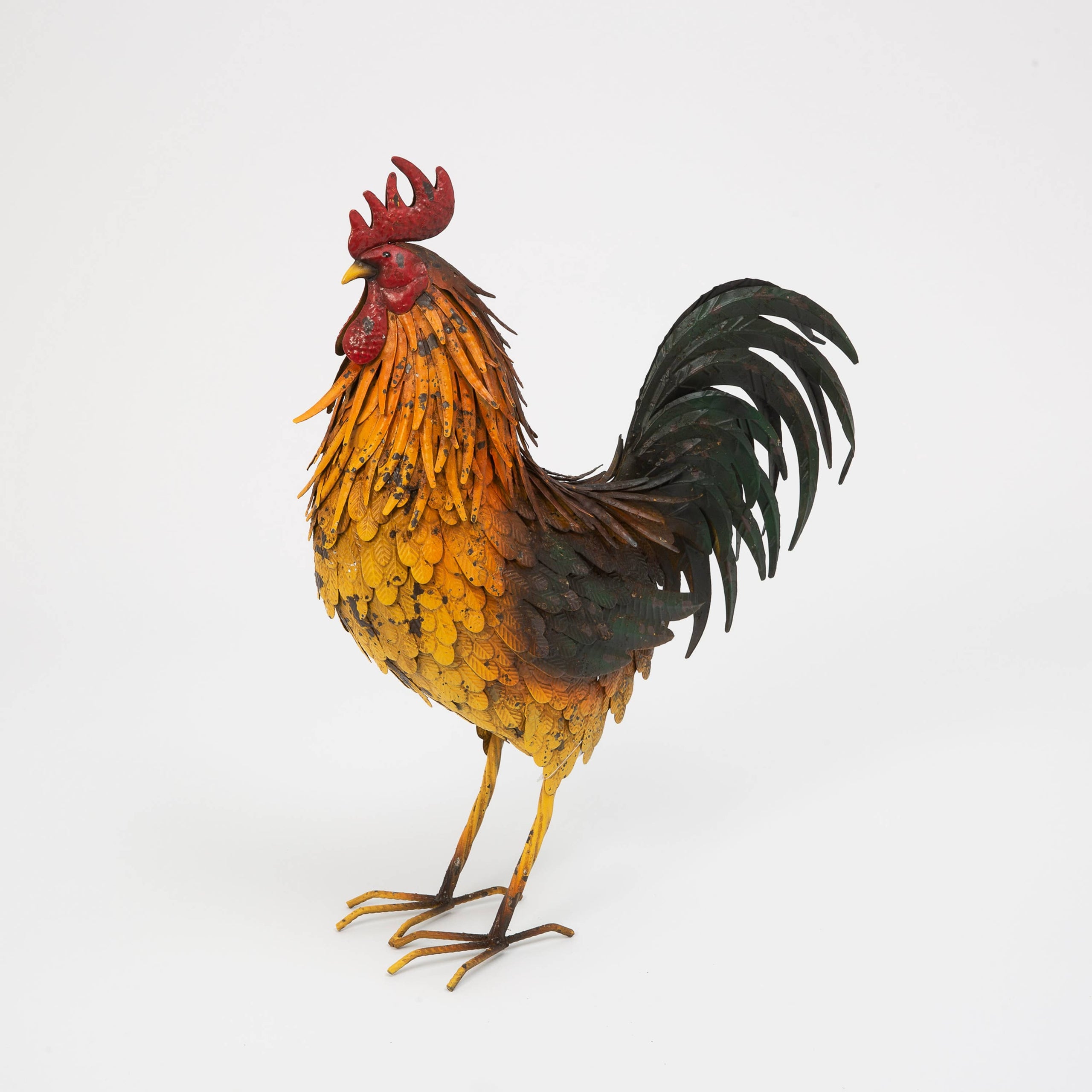 20"H Metal Rooster Figurine | Uptown Elegance 109 North Hood Clare, IA ...